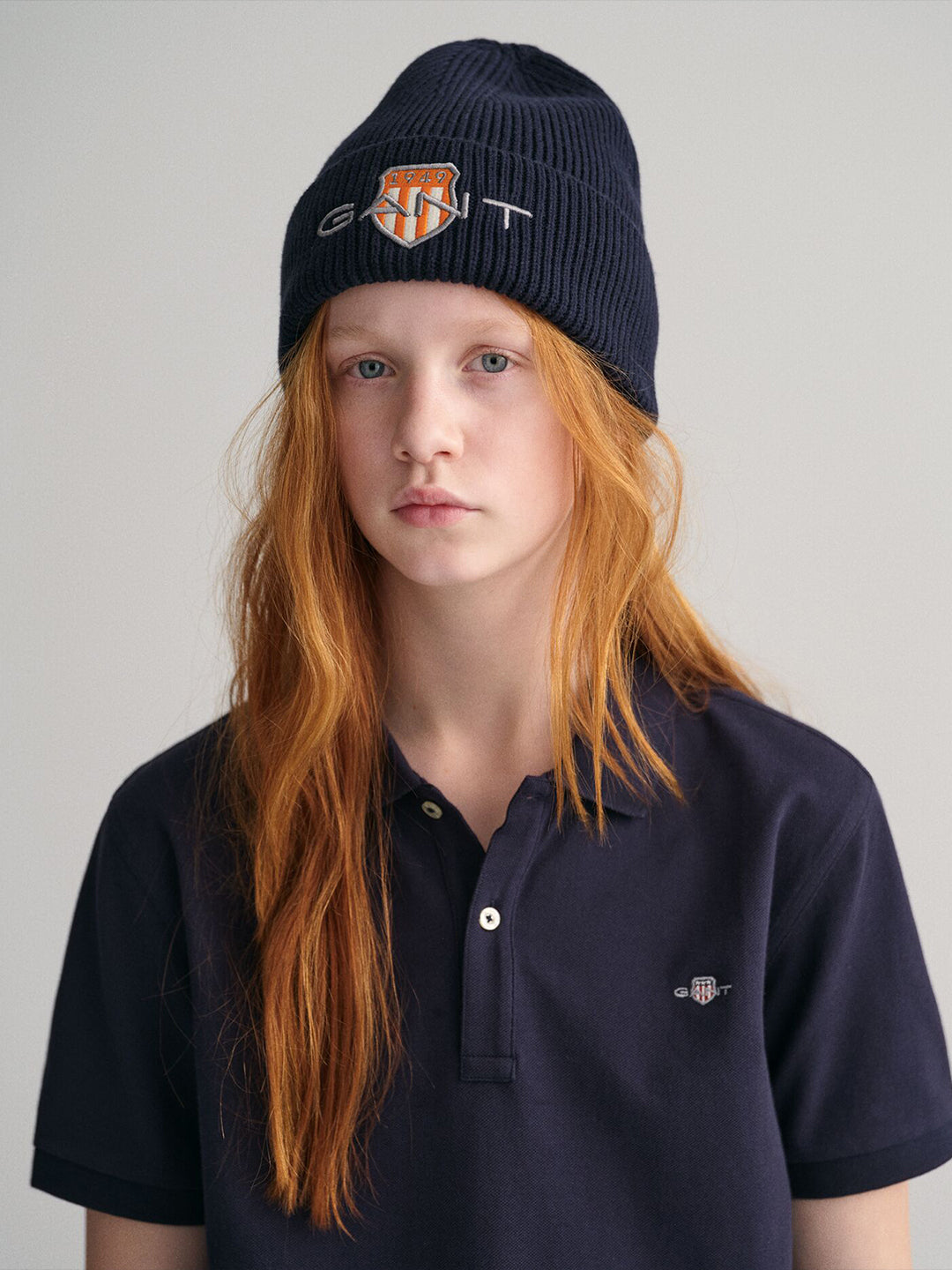 Shop Gant Kids Blue Solid Polo Tshirt - Gant India
